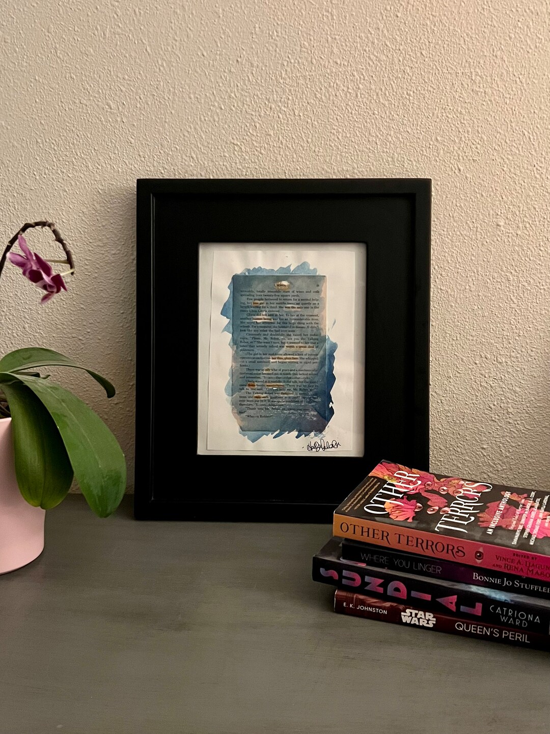 Erasure Poem Asimov I Robot Blackout Original Watercolor - Etsy