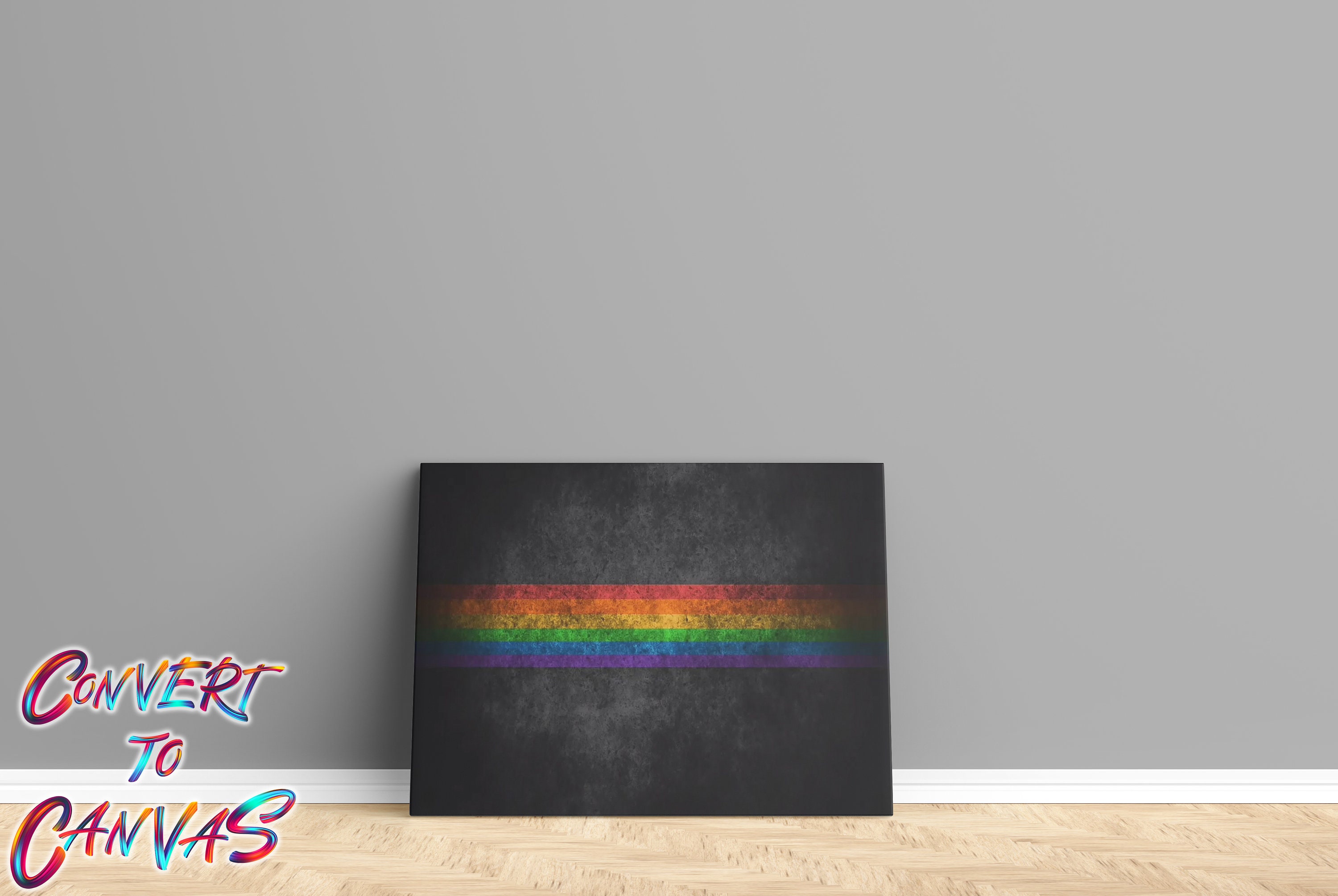 Pride Flag Print Canvas, LGBT Wall Art, LBGT Canvas, LGBT Wall Decor ...