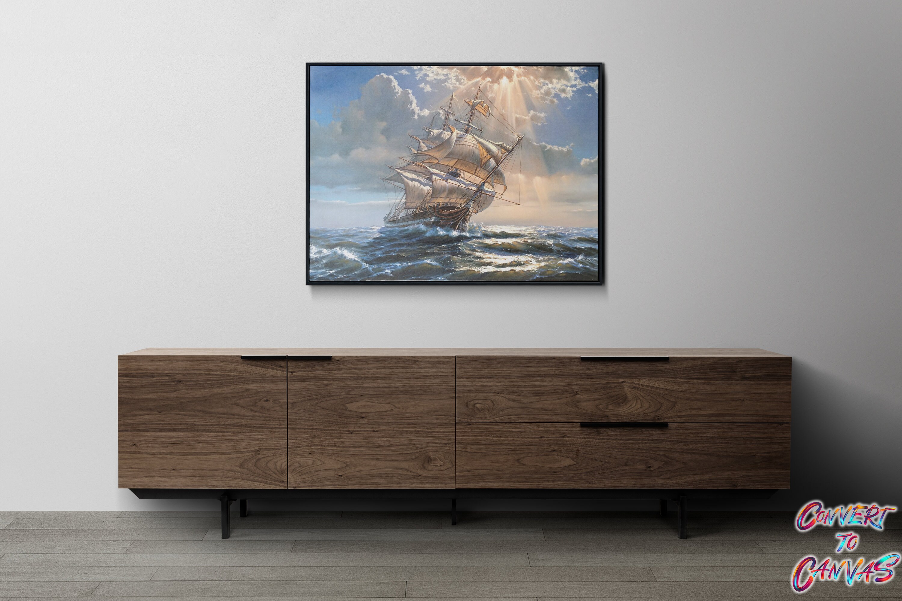 Ship Canvas Painting, Pirate Ship Wall Art, Sailing Painting, Boating Ship Painting, Rowing Boat ...
