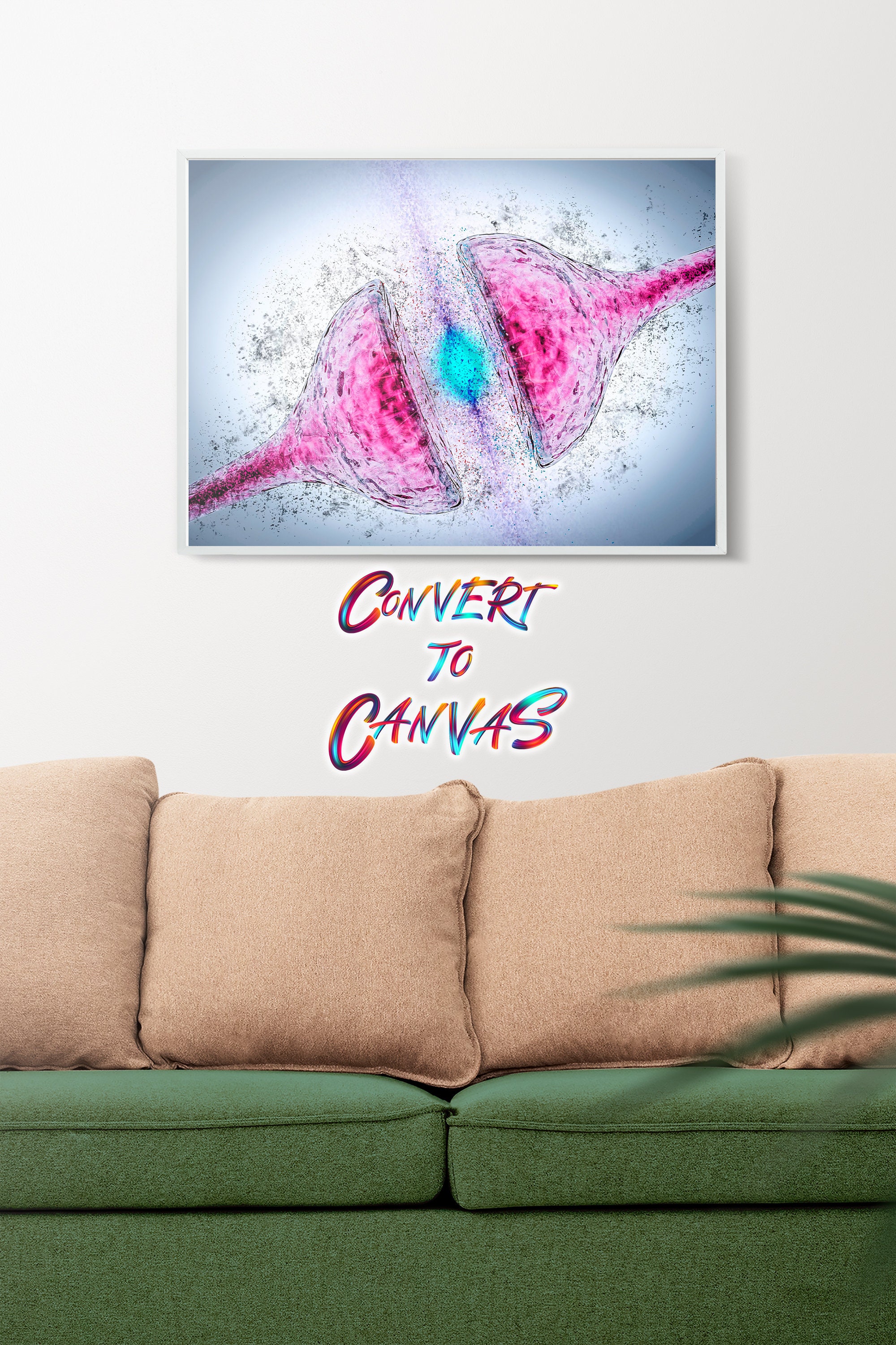 Synapse Receptor Brain Nerve Cell Science Art Anatomy Poster Watercolor ...