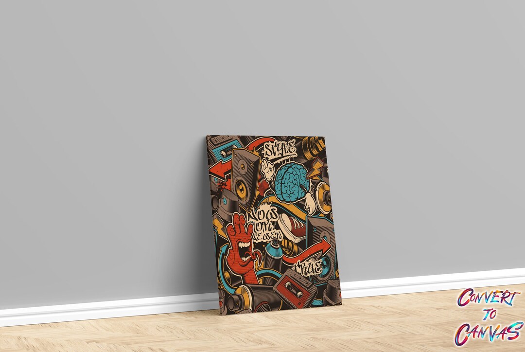Graffiti Canvas Street Art on Canvas Original Canvas Art Street Art ...