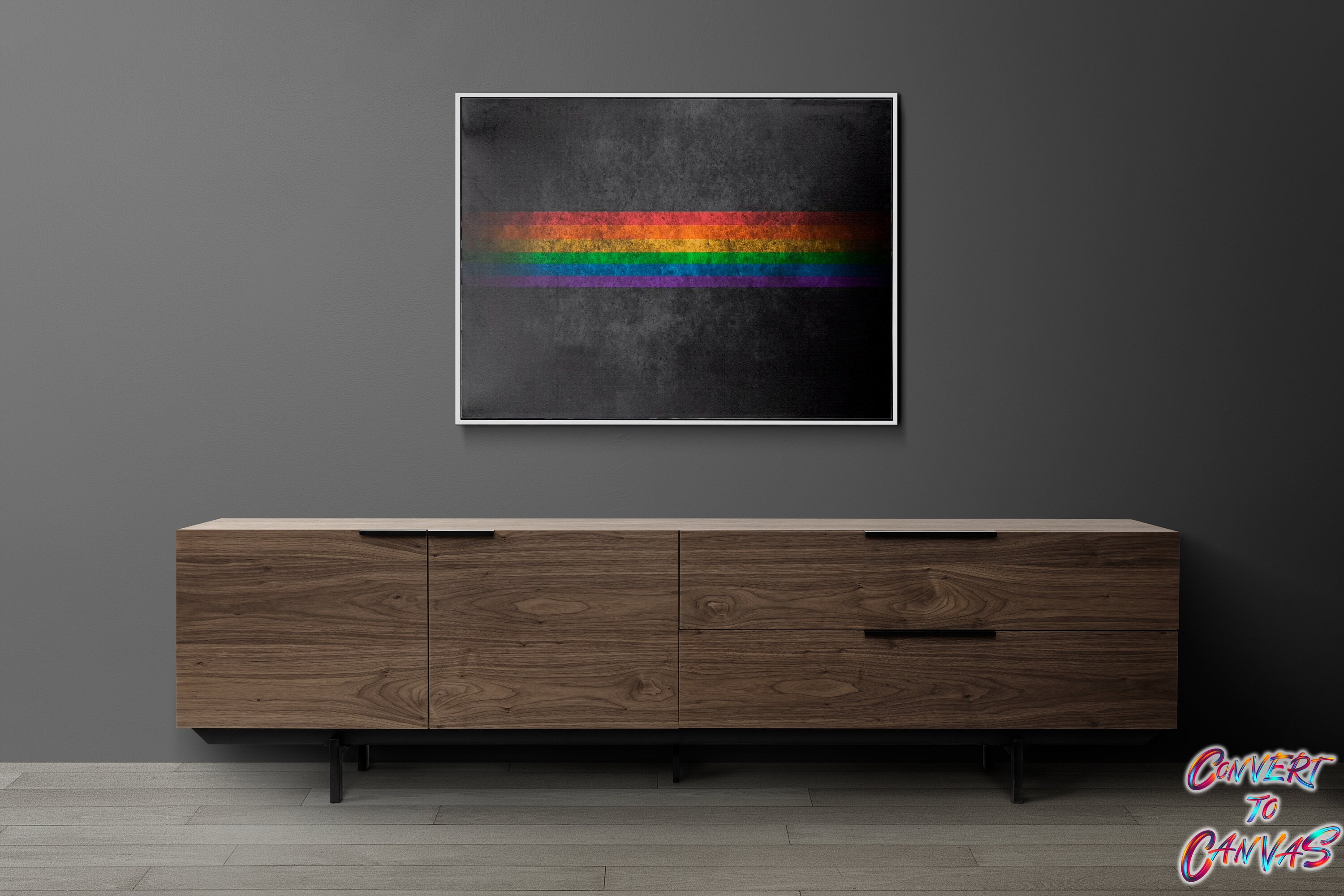 Pride Flag Print Canvas, LGBT Wall Art, LBGT Canvas, LGBT Wall Decor ...