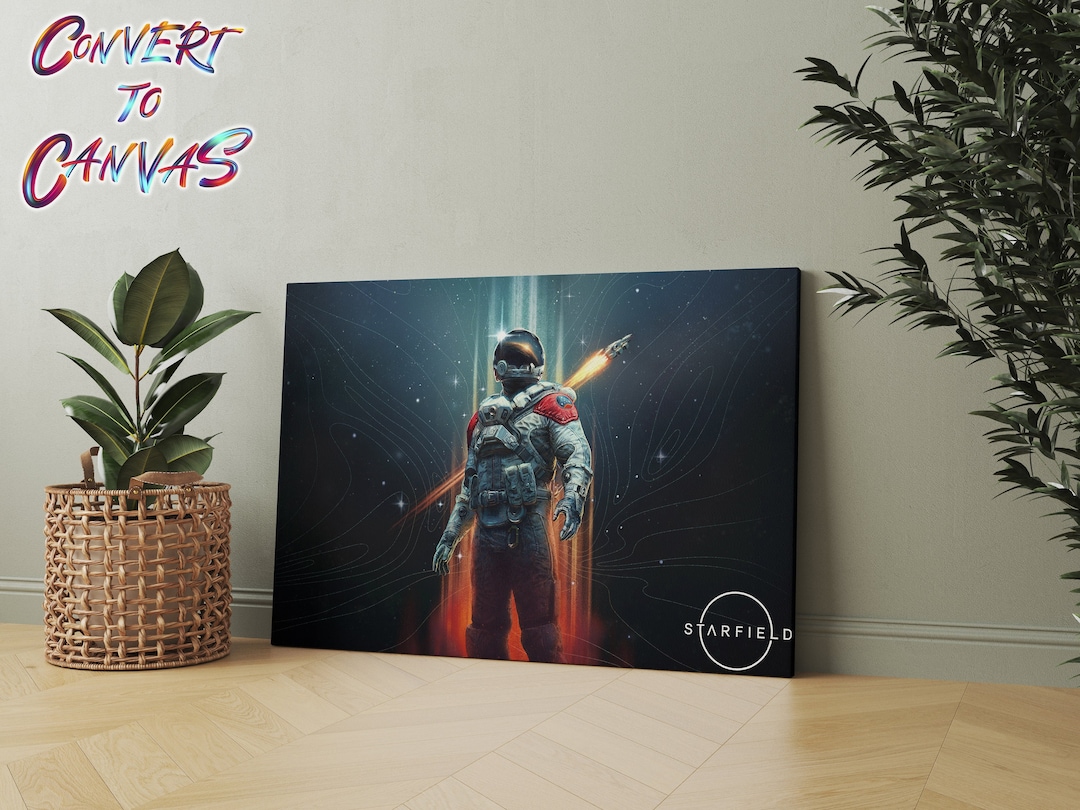 Starfield Canvas, Starfield Wall Art, Starfield Decor, Starfield Canvas Art, Game Canvas, Game ...