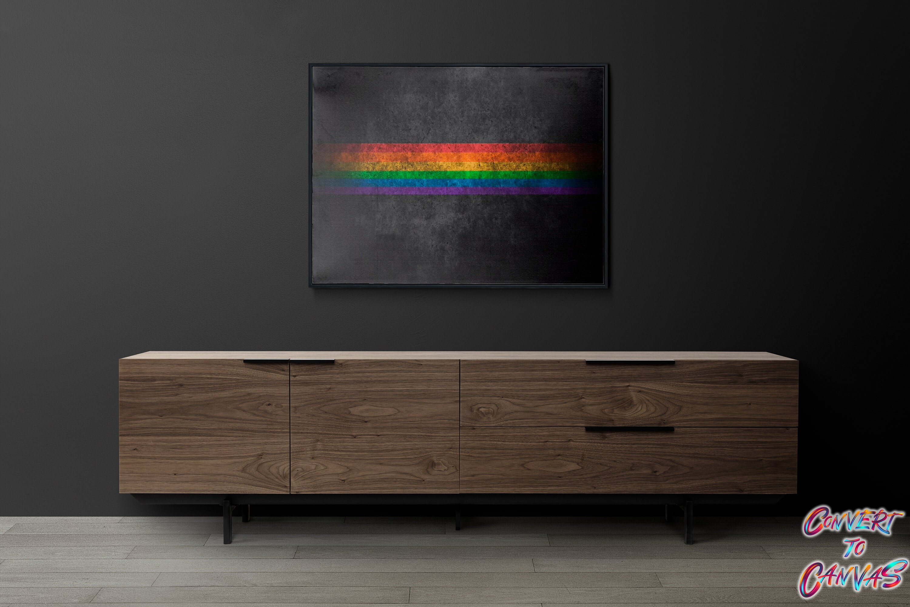 Pride Flag Print Canvas, LGBT Wall Art, LBGT Canvas, LGBT Wall Decor ...