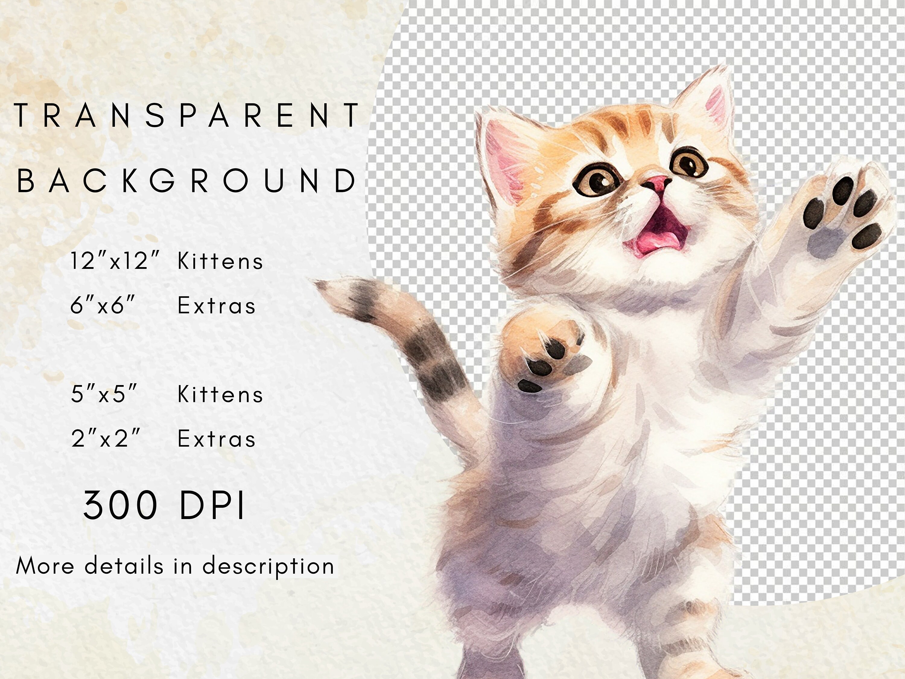 Watercolor Cat Breed Kitten Bundle Clipart Watercolour - Etsy