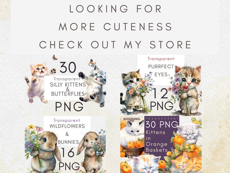 Watercolor Cat Breed Kitten Bundle Clipart Watercolour - Etsy