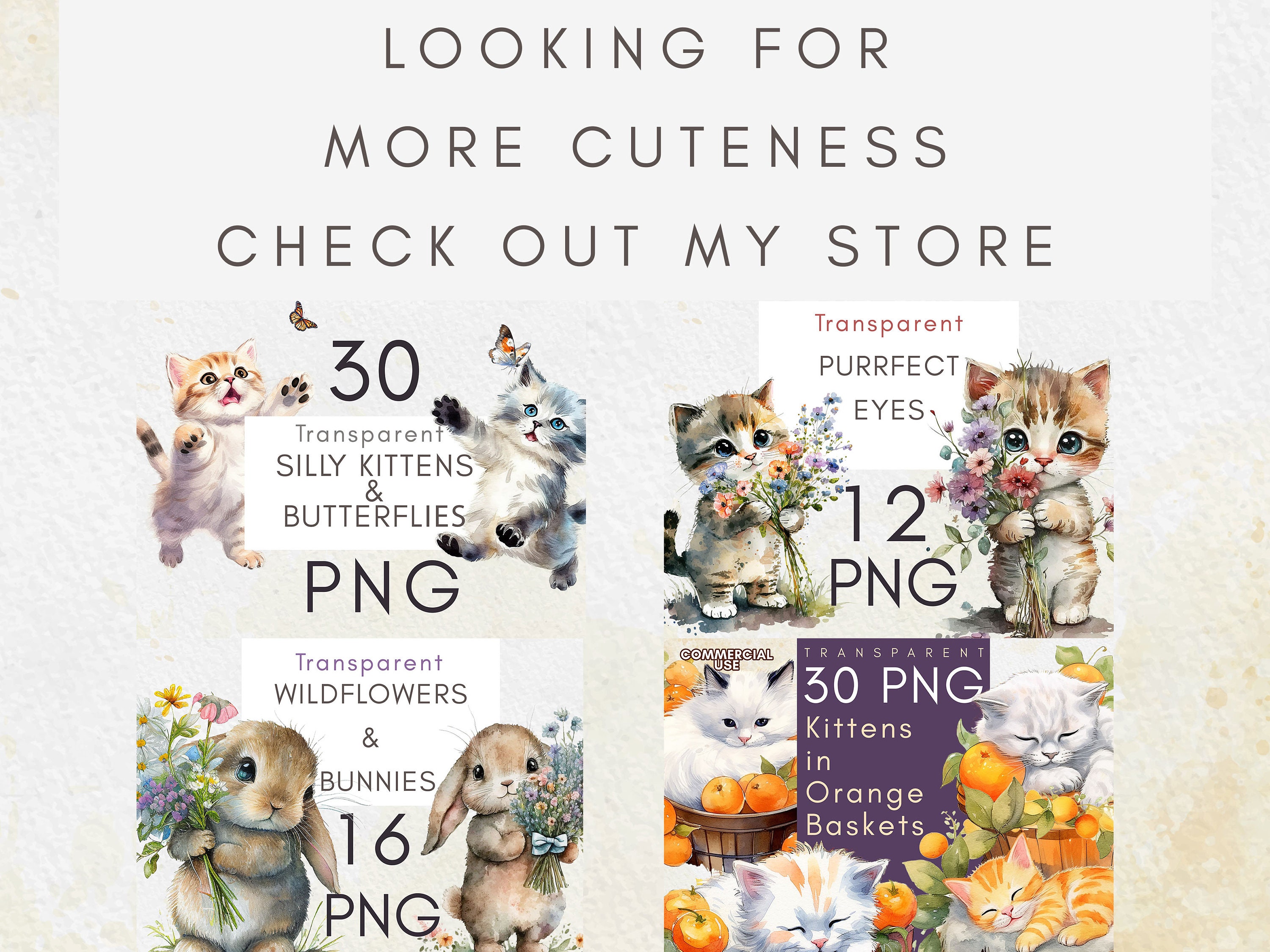 Watercolor Cat Breed Kitten Bundle Clipart Watercolour - Etsy