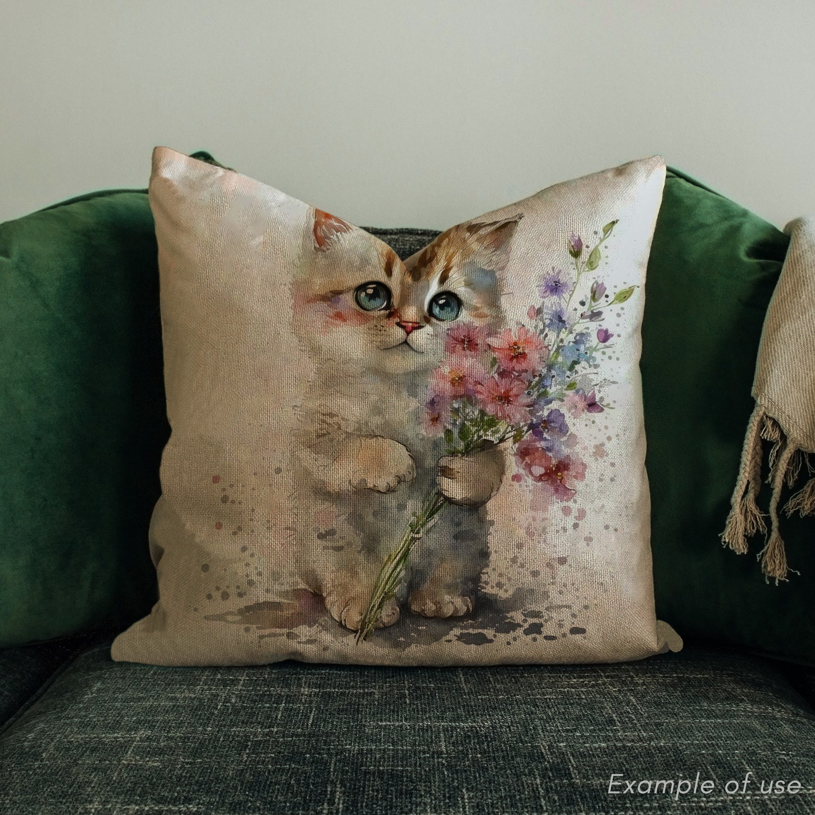 Watercolor Baby Cats Clipart Watercolour Kitten Transparent - Etsy