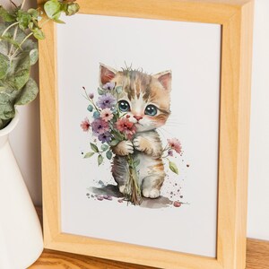 Watercolor Baby Cats Clipart Watercolour Kitten Transparent - Etsy