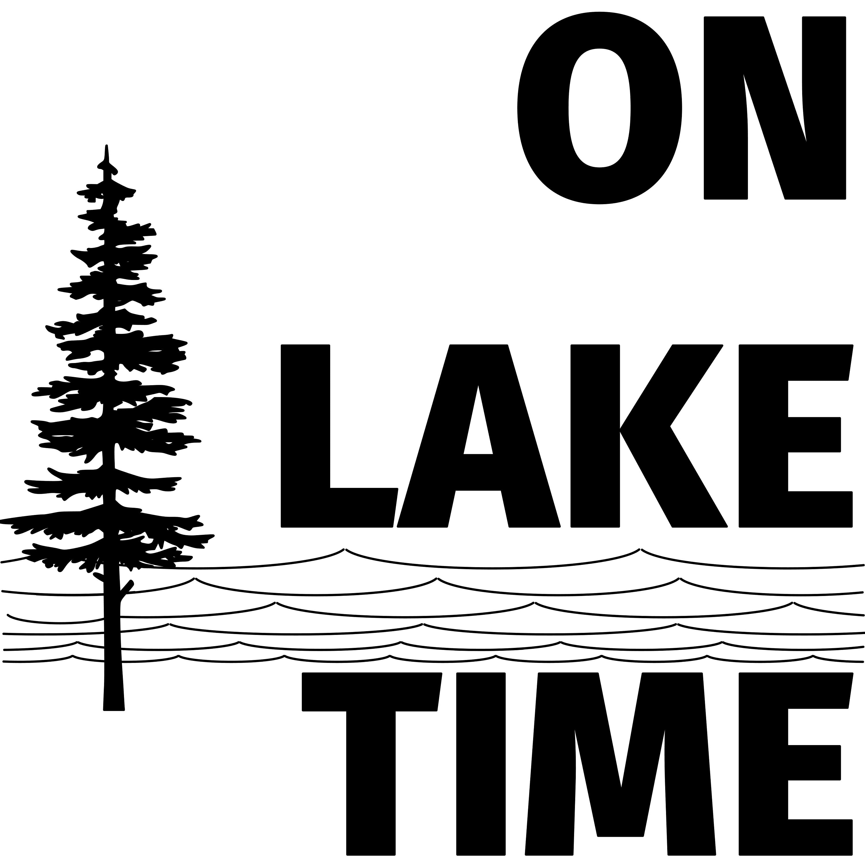 On Lake Time Digital File SVG PNG JPEG - Etsy