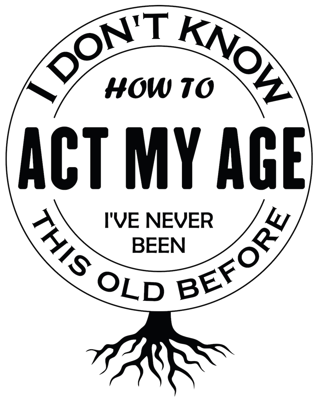 I Don't Know How to Act My Age SVG PNG - Etsy
