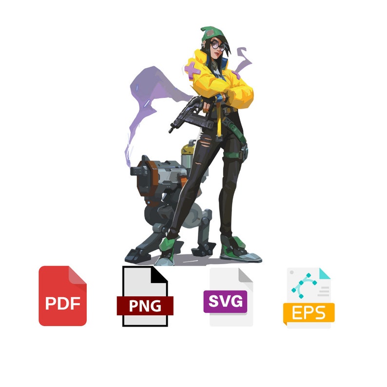 Valorant Svg L Valorant Killjoy Svg Vector L Killjoy Stickers L Gaming ...