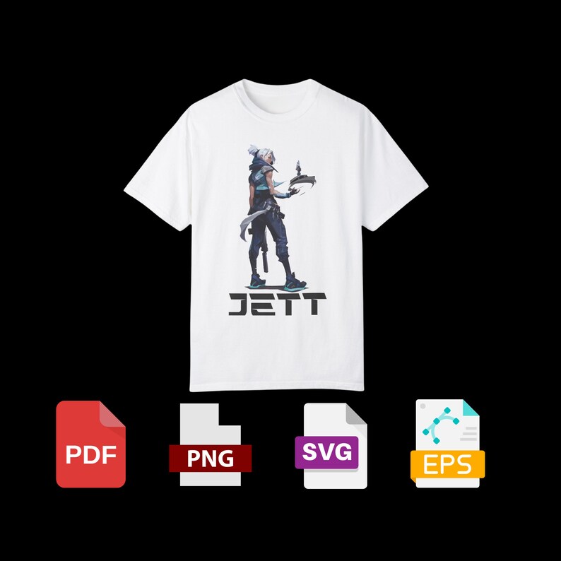 Valorant Svg L Valorant JETT Svg Vector L Jett Stickers L Gaming Poster ...