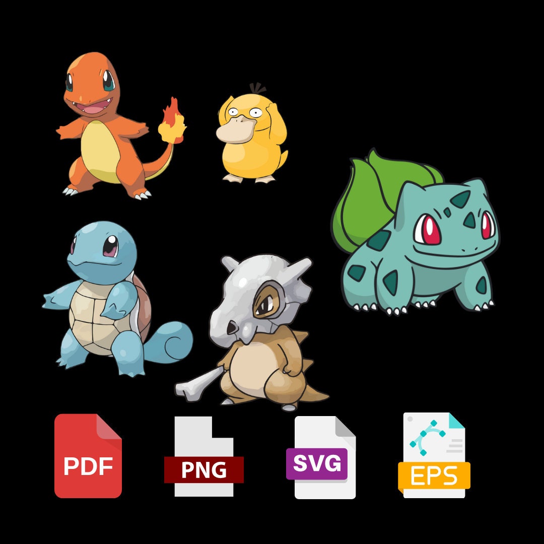 Pokemon Svg L Charmander Svg Layered Item, Clipart, Cricut, Digital ...