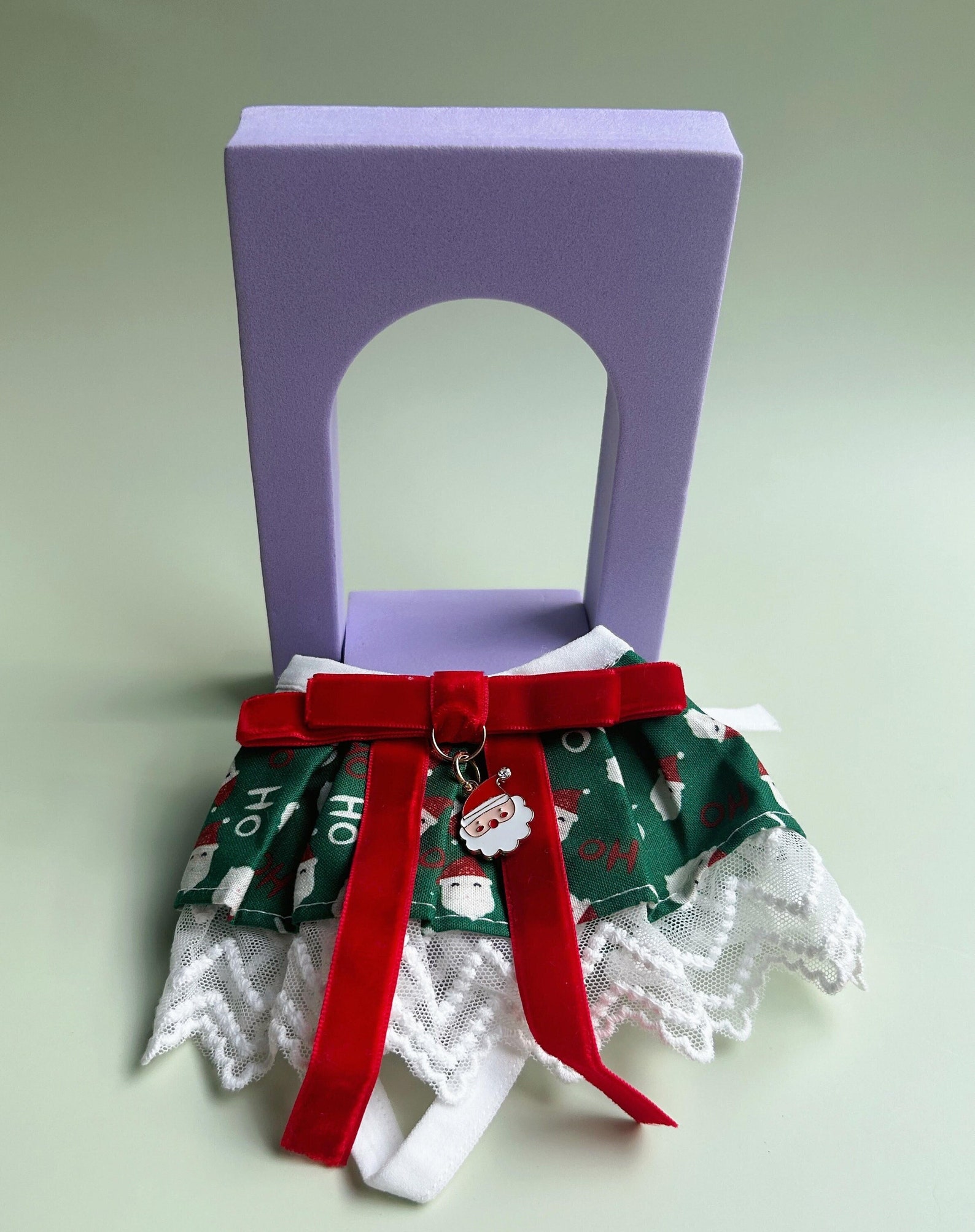 Pet Christmas Necklace, Santa Claus Cat and Dog Collar, Holiday ...