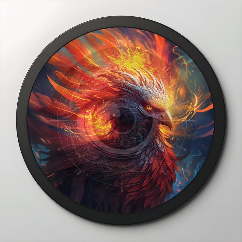Mythical Mouse Pad: Majestic Fantastic and Energetic Phoenix in Your ...