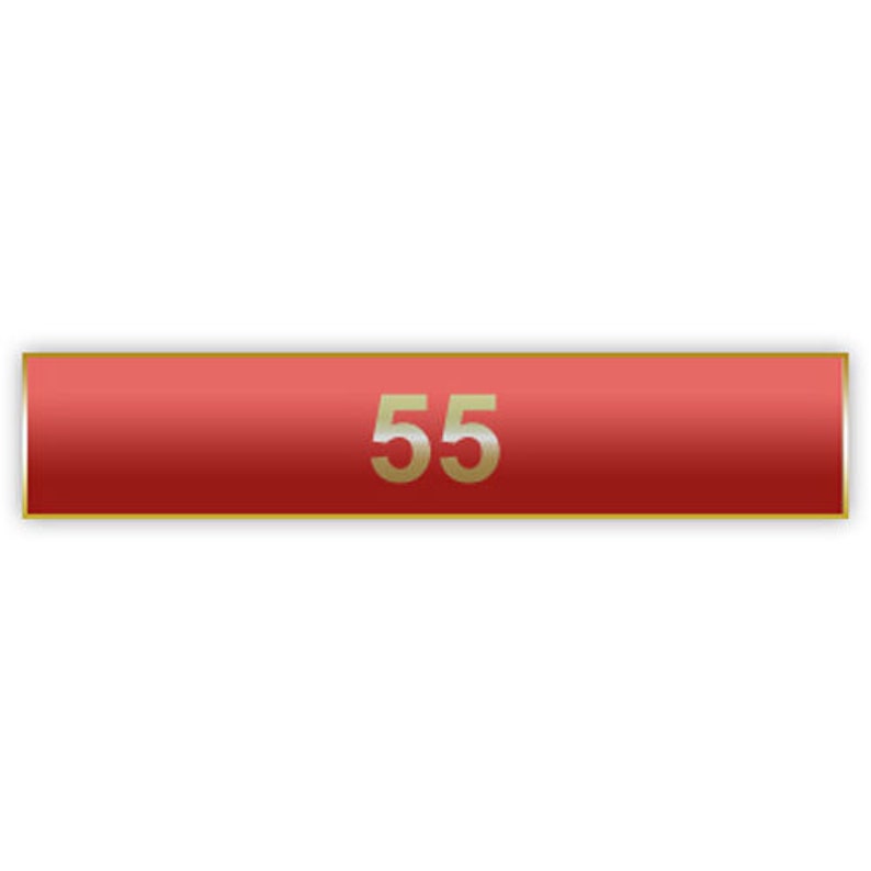 Red "55 Years of Service" Citation Bar Lapel Pin - Etsy