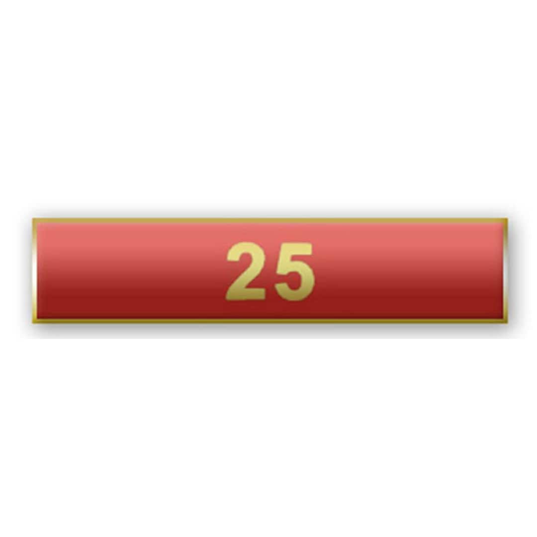 Red "25 Years of Service" Citation Bar Lapel Pin - Etsy