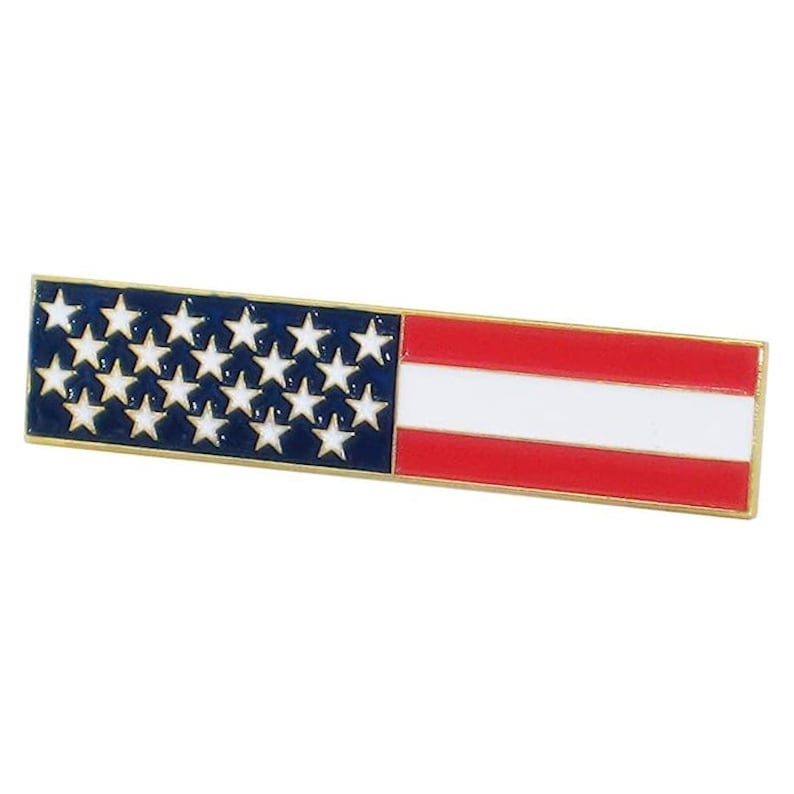 USA - American Flag Bar Citation Pin - Etsy