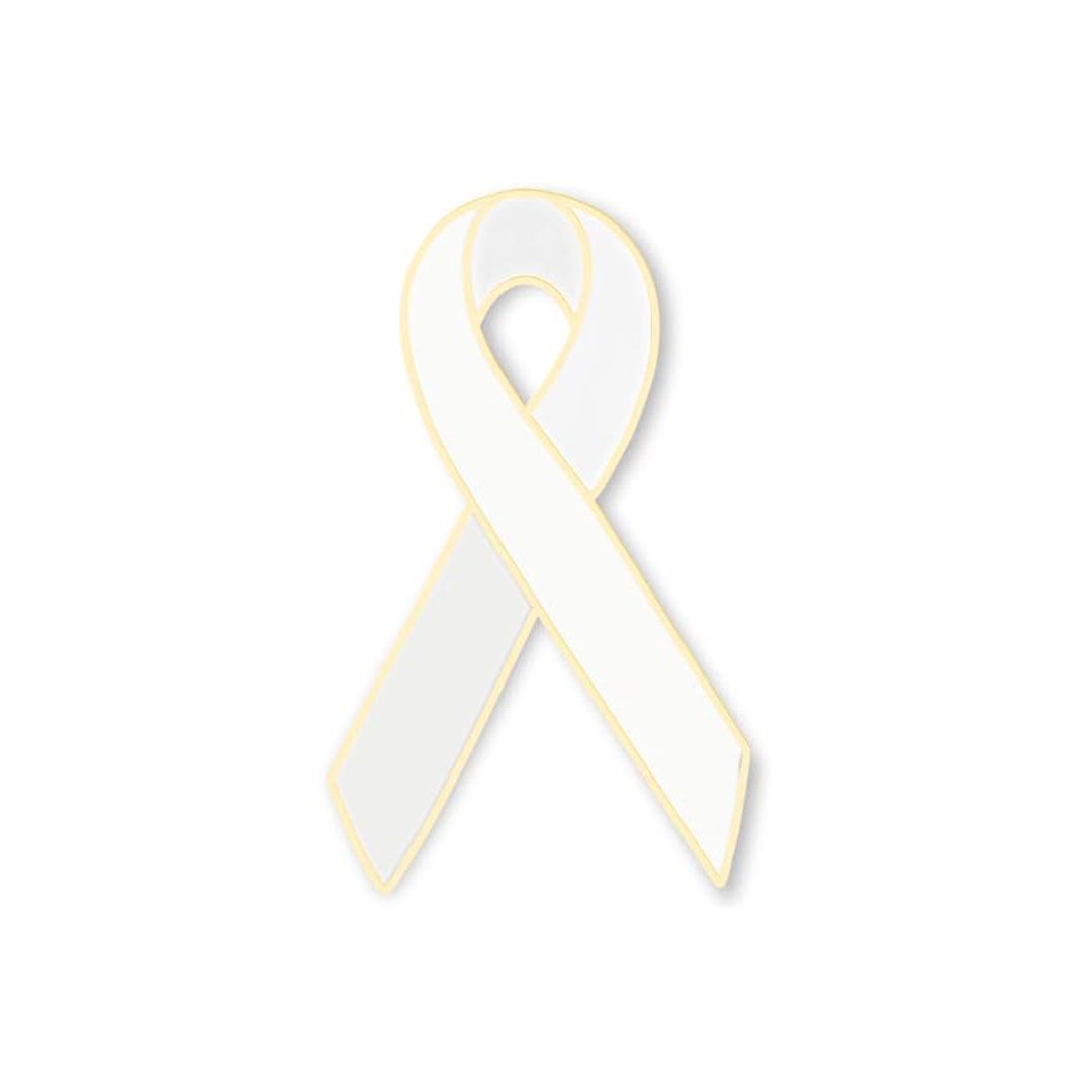 White Innocence Awareness Ribbon Lapel Pin - Etsy