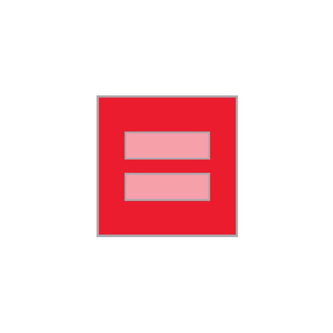Red Equal Sign Lapel Pin - Same Sex Lapel Pin - Etsy