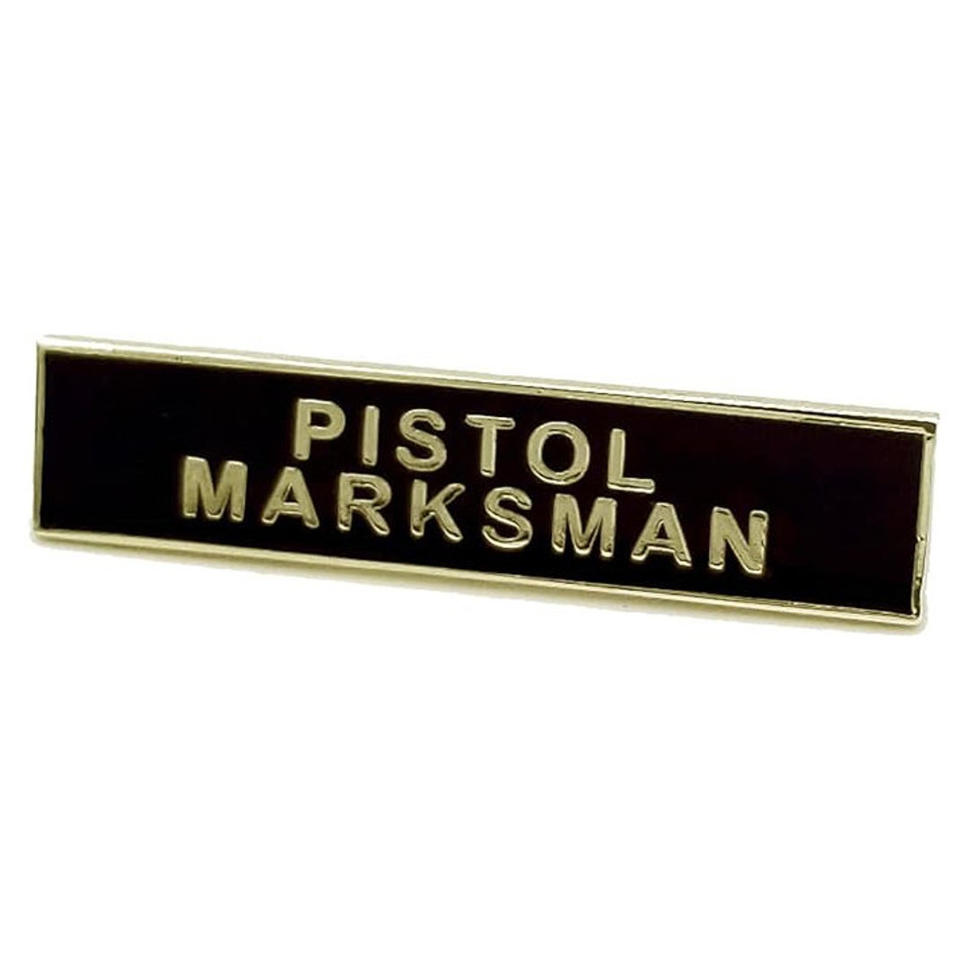 Pistol Marksman Citation Bar Lapel Pin - Etsy
