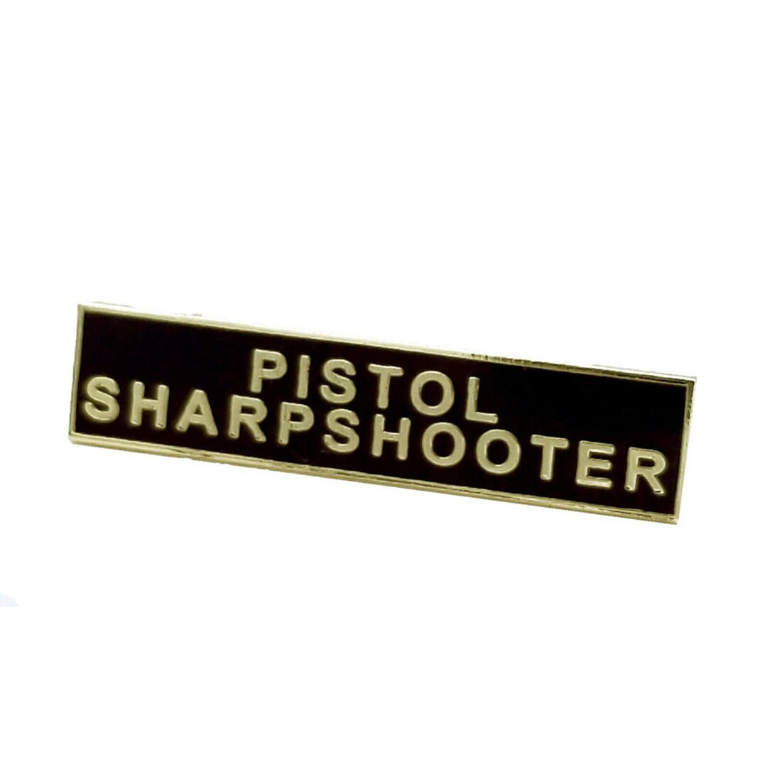 Pistol Sharpshooter Citation Bar Lapel Pin - Etsy