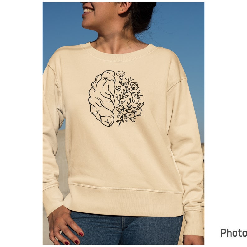 Flower Brain Sweatshirt, Mental Health, Trendy Jumper - Etsy