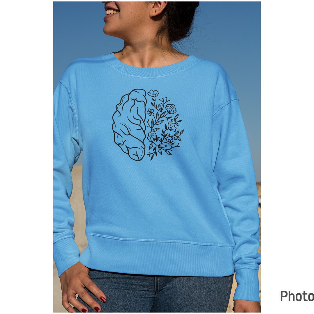 Flower Brain Sweatshirt, Mental Health, Trendy Jumper - Etsy
