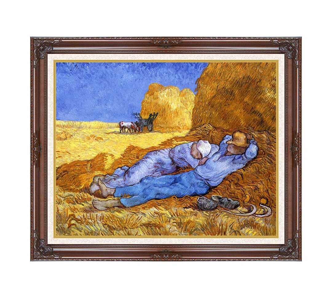Vincent Van Gogh Noon Rest From Work Framed Canvas Art Choose - Etsy