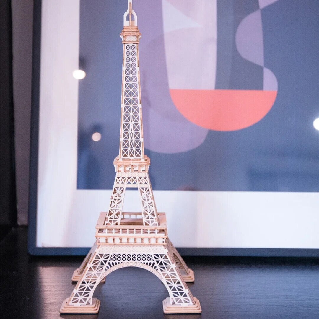 Eiffel Tower Laser Cut Model Kit DIY Wooden Puzzle - Etsy