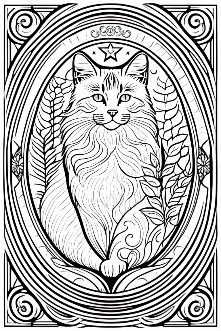 Digital Printable Cat Colouring Book - Etsy