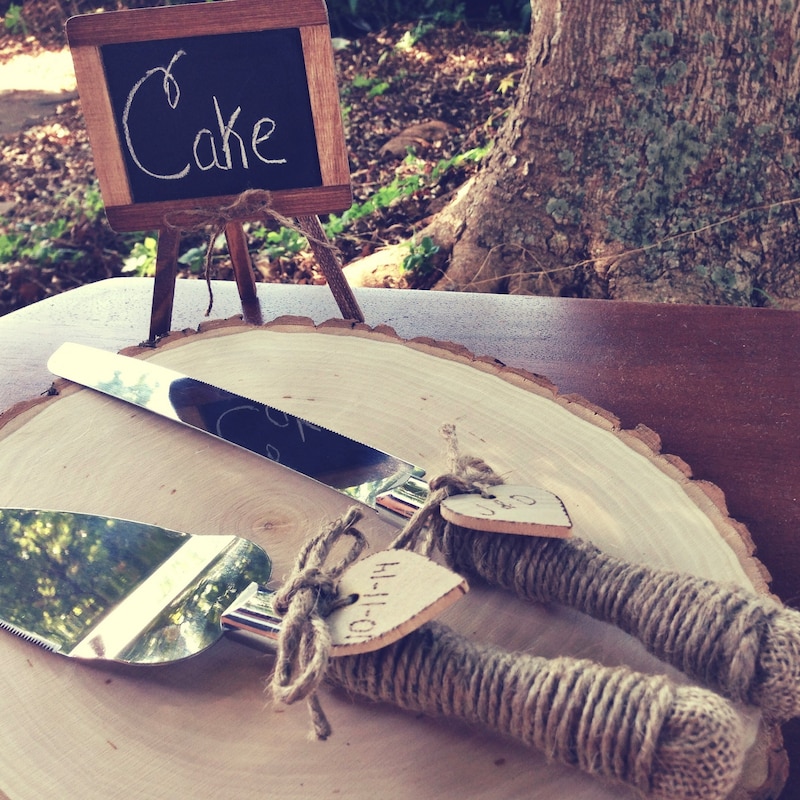 Rustic Cake Server - Etsy