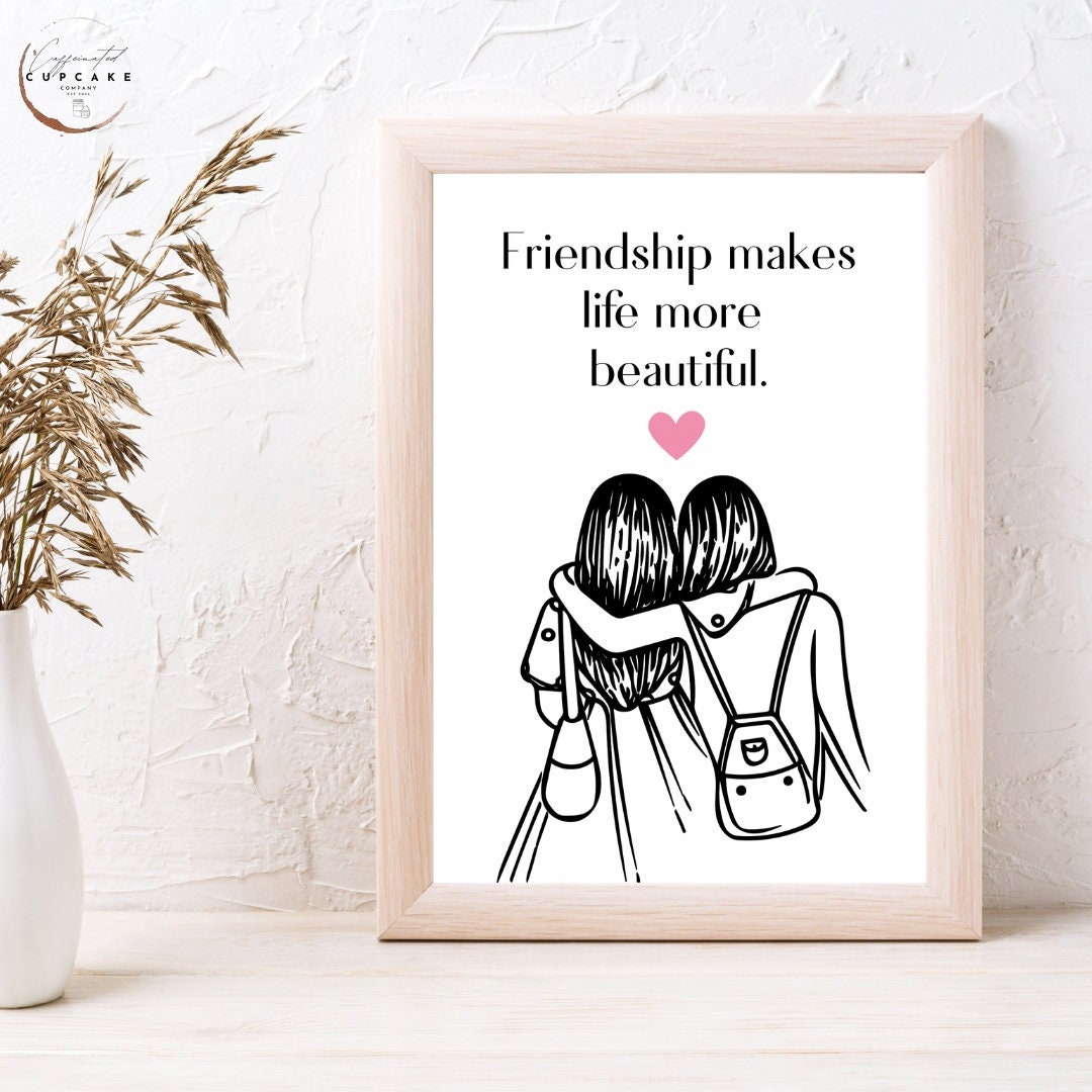 Friendship Makes Life More Beautiful 2 | Wall Art and Décor | 3 ...