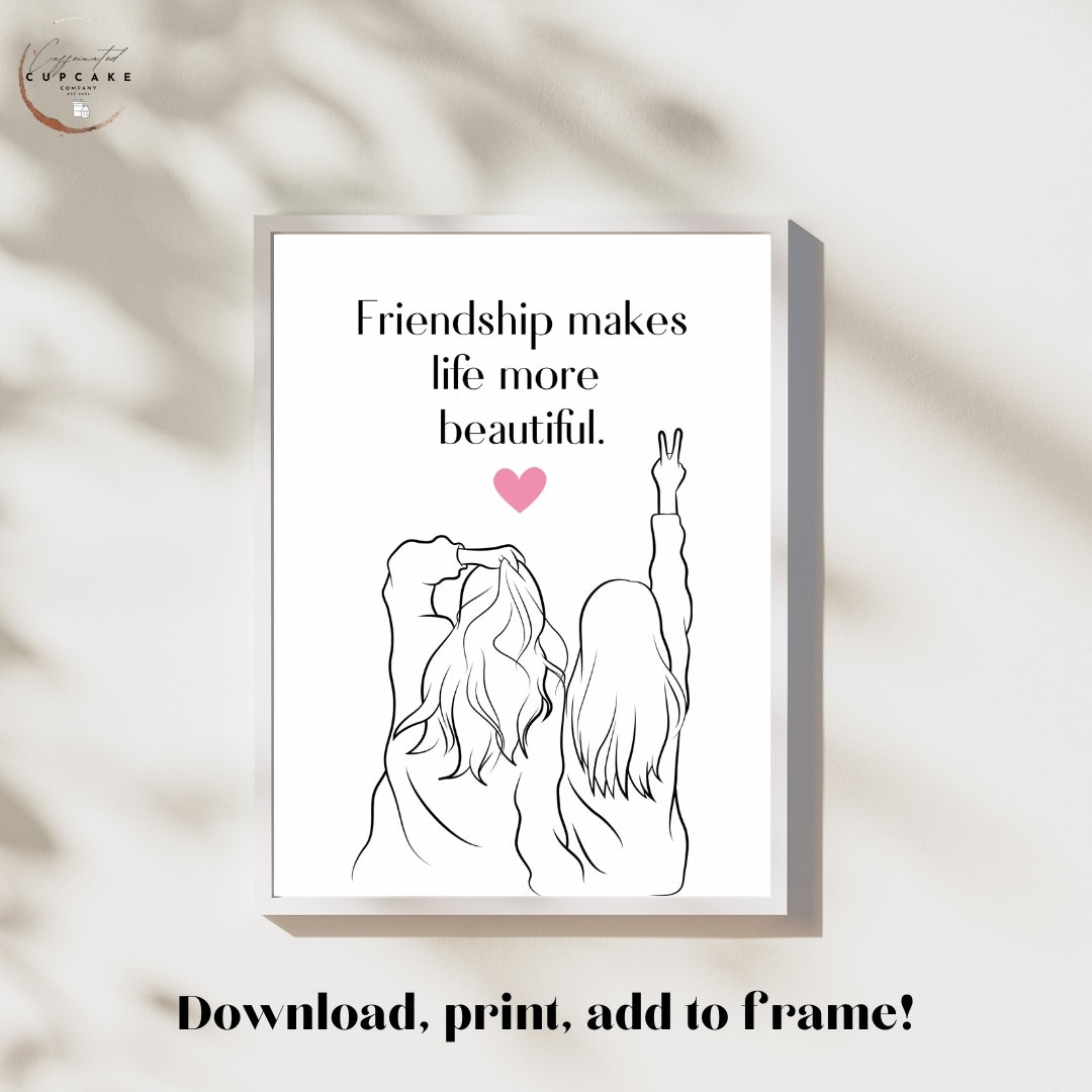 Friendship Makes Life More Beautiful | Wall Art and Décor | 3 ...