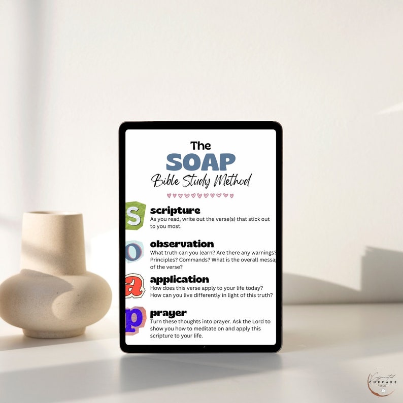 SOAP Bible Study Printable Template, Digital Bible Study for Women ...