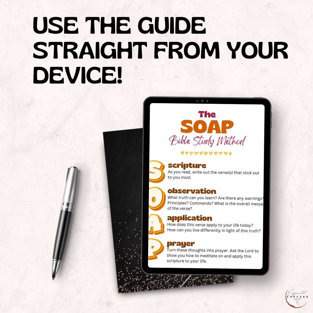 SOAP Bible Study Printable Template, Digital Bible Study for Women ...