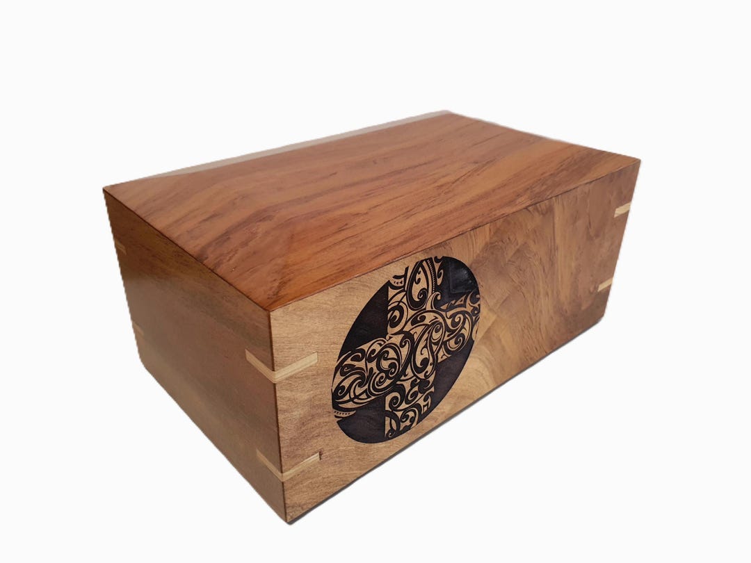 Maori Design Cross Wooden Cremation Urn Rimu - Etsy