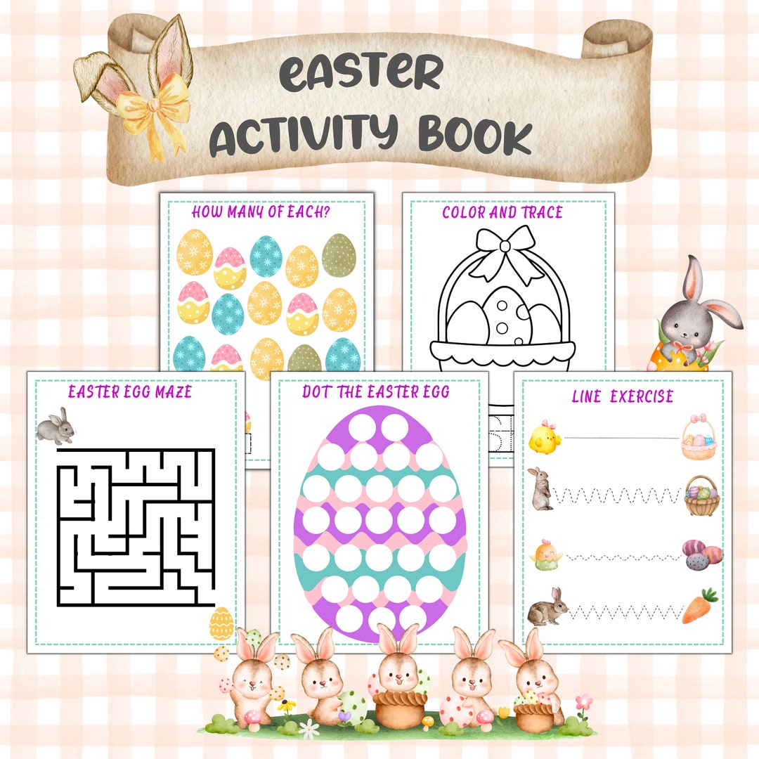 Printable Easter Activities for Kids, Preschool Worksheets, Easter ...