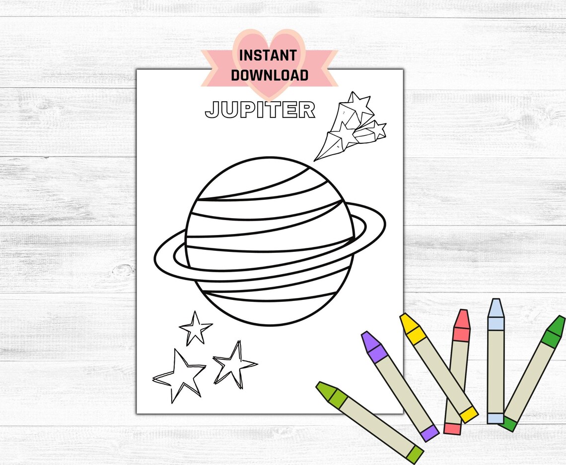 Space Planets Coloring Pages for Kids, Printable Coloring Pages, Space ...