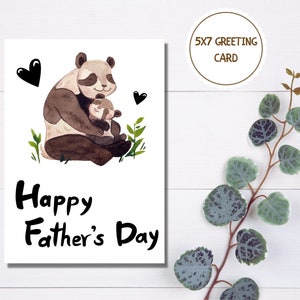 Printable Happy Fathers Day Card, Father’s Day Digital Printable Card ...