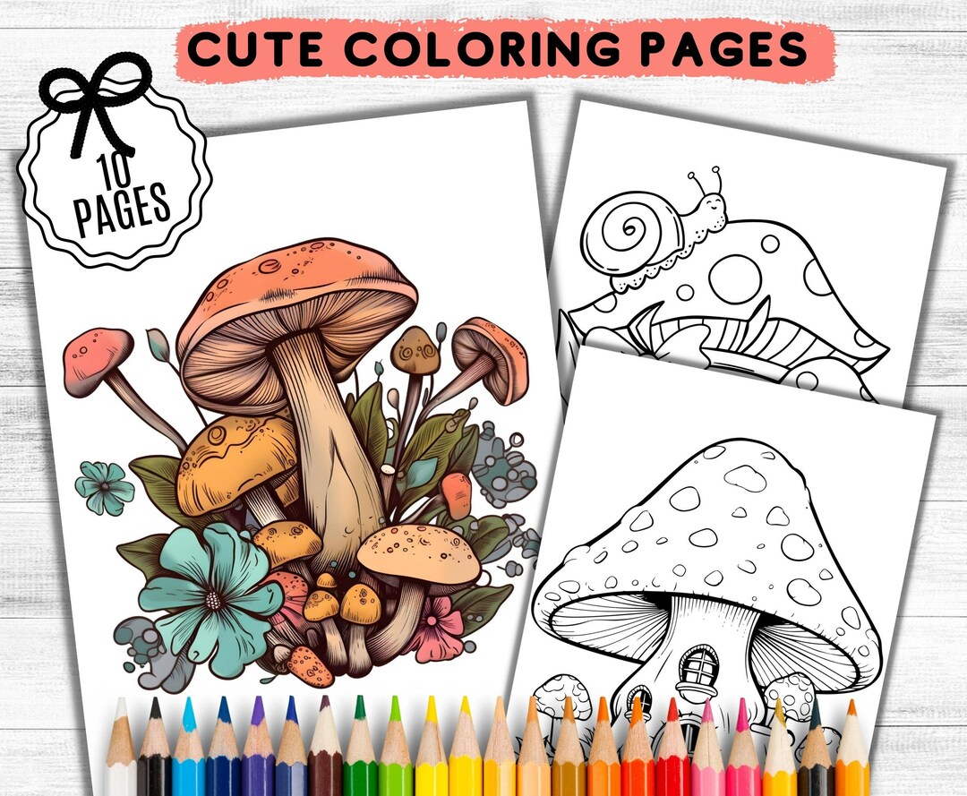 Mushroom House Coloring Pages ,autumn Coloring Pages for Kids ...