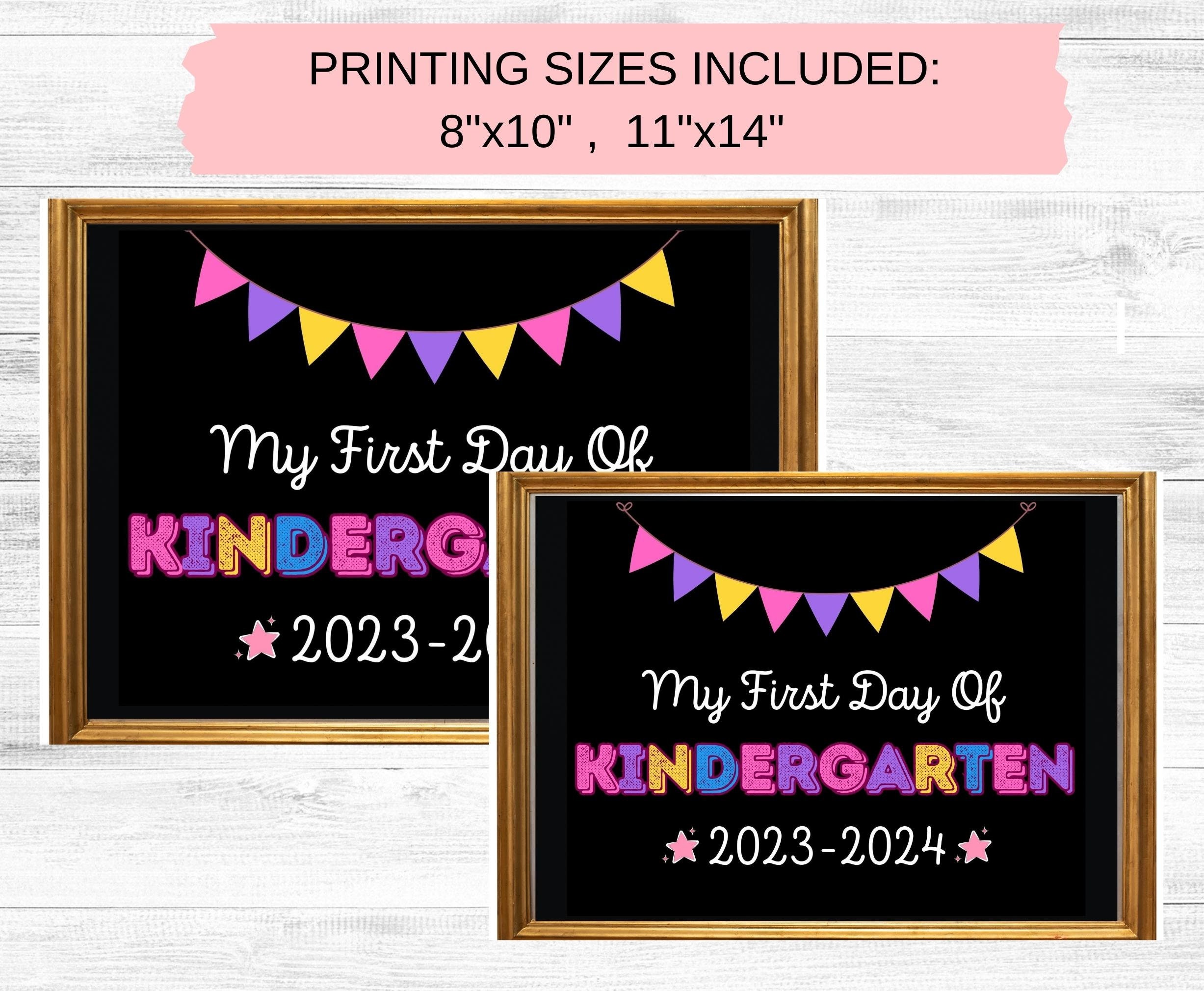 First Day of Preschool Sign, Printable First Day, School Sign, Back to ...