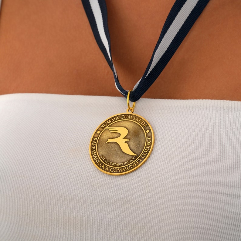 Tournament Medals With School Logo, Engraved Customizable Award Medals ...