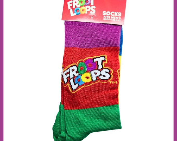 Kellogg's Froot Loops Socks Size 6.5-12 - Etsy
