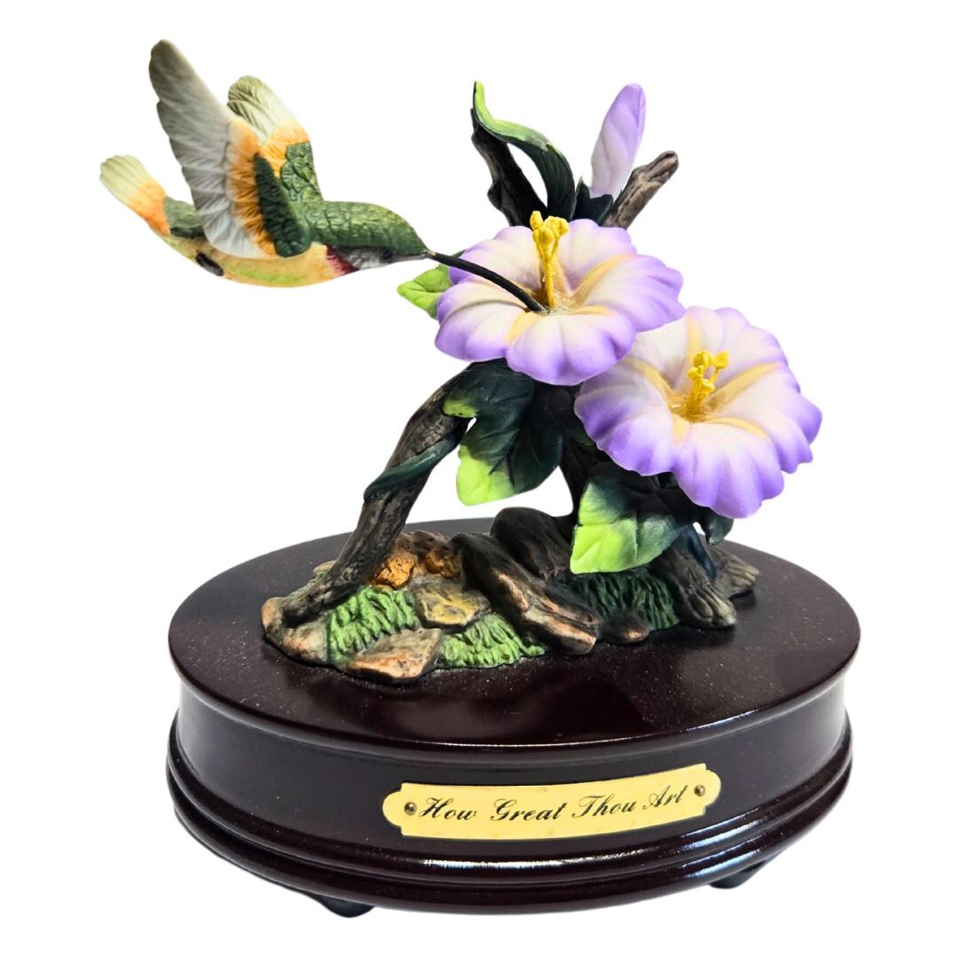 Vintage SANKYO Hummingbird Music Box Working Condition Pink Flowers - Etsy