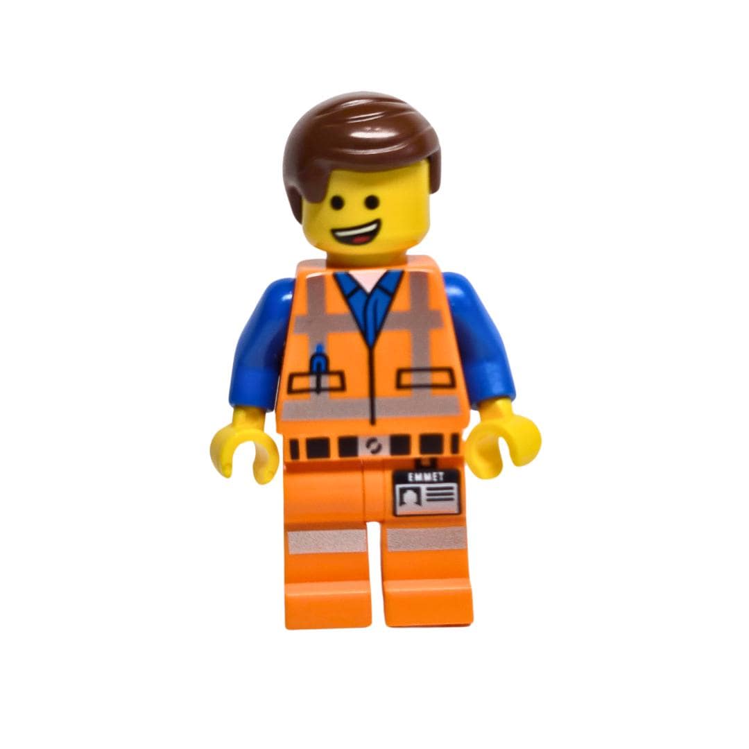 The LEGO Movie 2 Emmet Minifigure With Worn Uniform and Smile / Scared ...