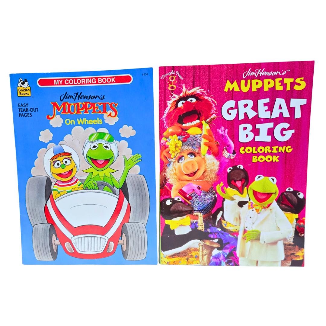Vintage Jim Henson's Muppets Coloring Books - Etsy