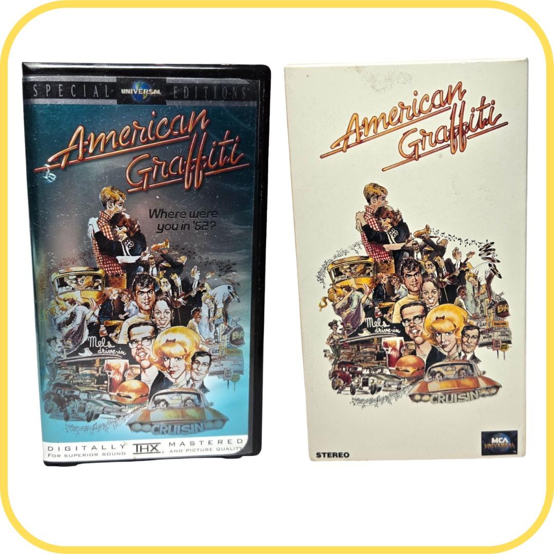 American Graffiti VHS Video Cassette Movie 2 Copies - Etsy