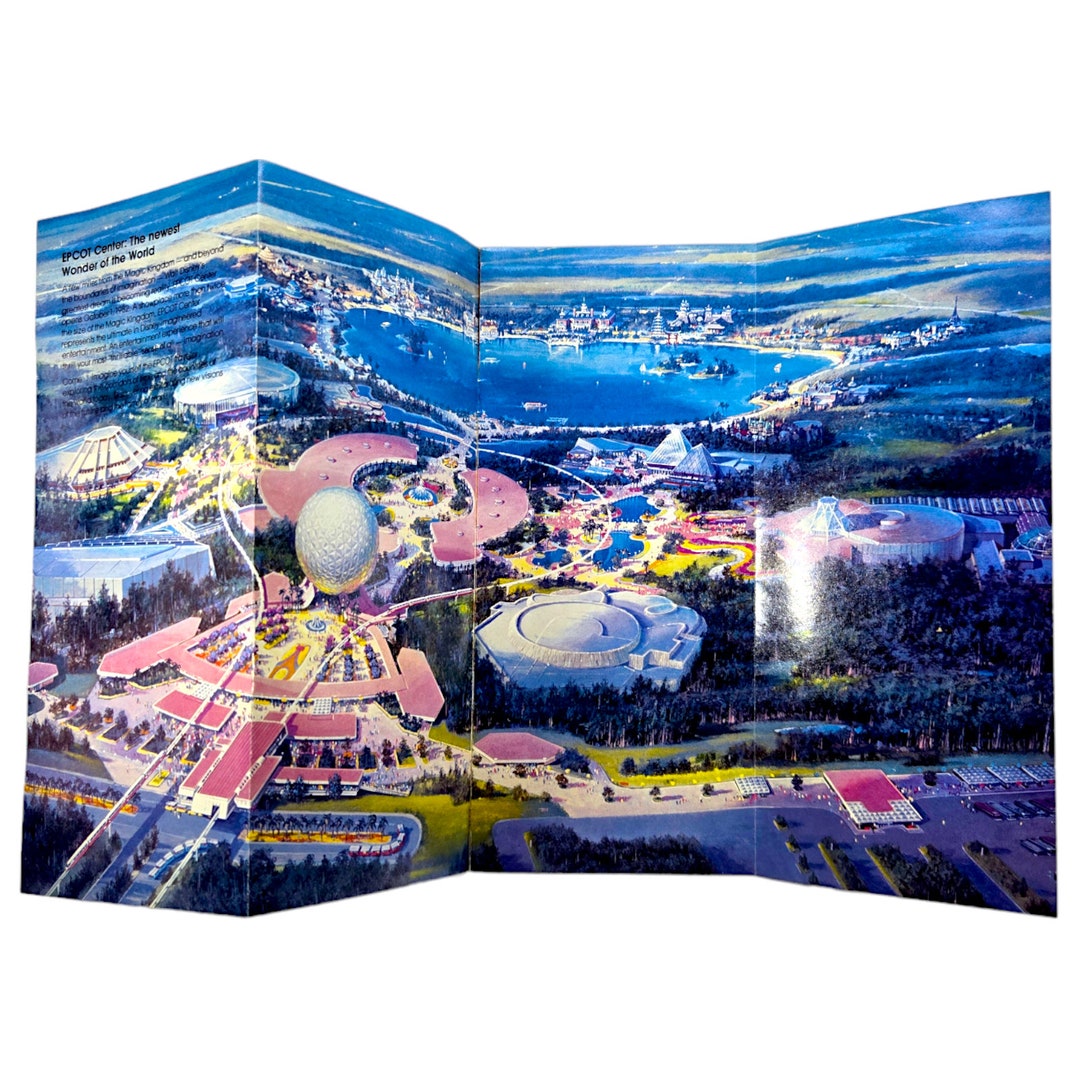 Disney Epcot the 21st Century Begins October 1st 1982 Brochure Map - Etsy